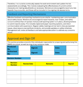 Blank RAMS Template, Risk Assessment Method Statement, Editable ...