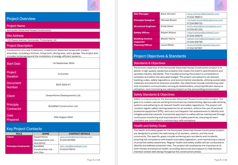Construction Phase Plan (CPP) Template – MS Word - ACI Safety