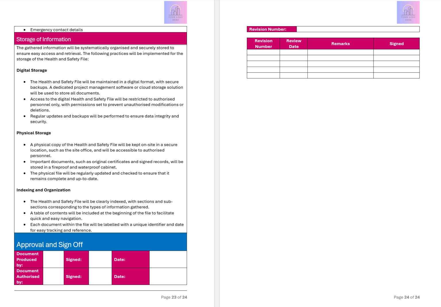 Construction Phase Plan (CPP) Template – MS Word - ACI Safety